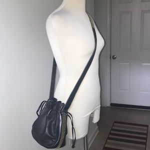 Vintage L J Simone | Bags | Vintage L J Simone Mini Studded Drawstring ...